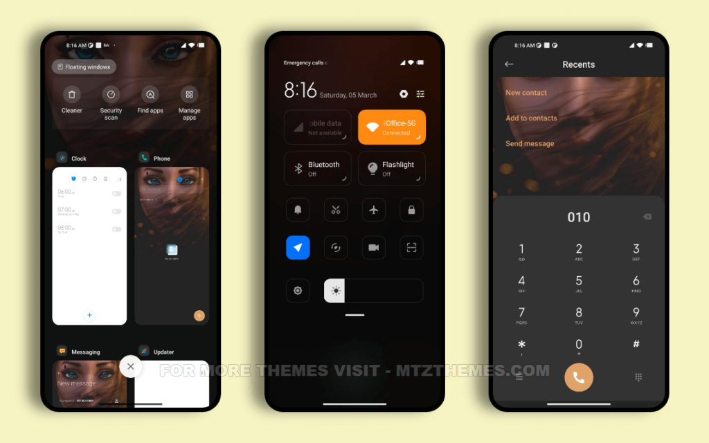 Beautiful Eyes MIUI Theme is a visually appealing theme with a smart UI ...