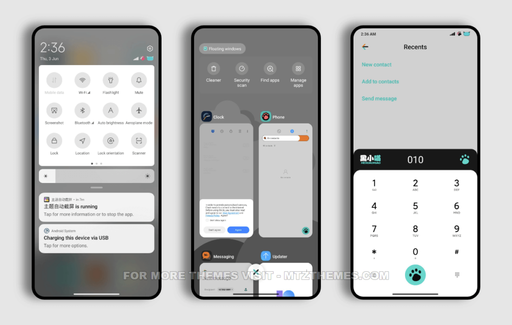 CAT House MIUI Theme with Very Unique Design and Looks - MTZ Themes