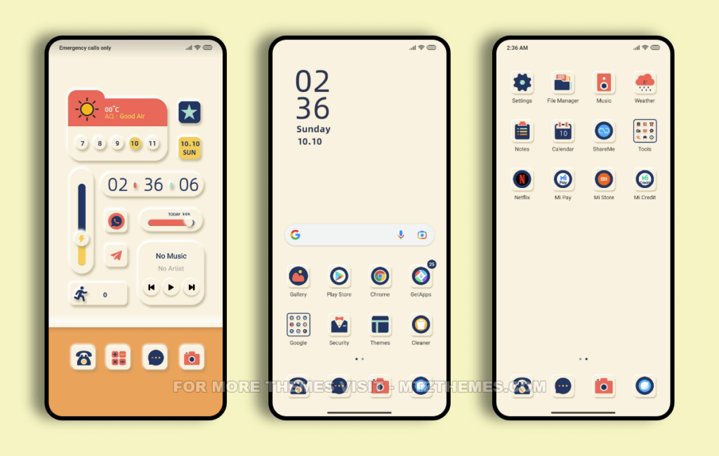 Creamy UI MIUI Theme with Stylish Lock Screen Design - MTZ Themes
