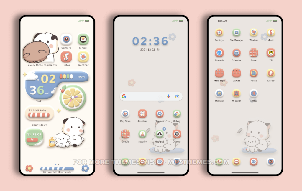 Cute Santuan MIUI Theme for Xiaomi Redmi Devices - MTZ Themes