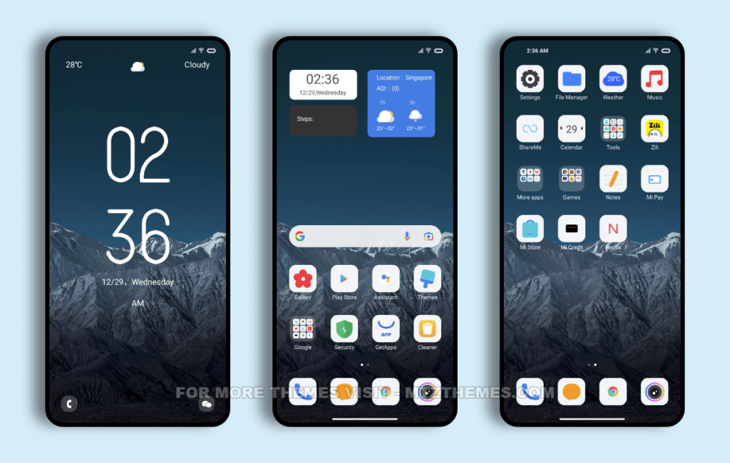 Empty Mountain MIUI Theme for Xiaomi Redmi Devices - MTZ Themes