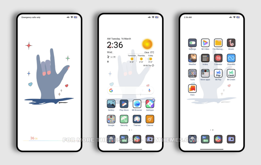 Flipper MIUI Theme with White UI Design and Minimal Layout - MTZ Themes
