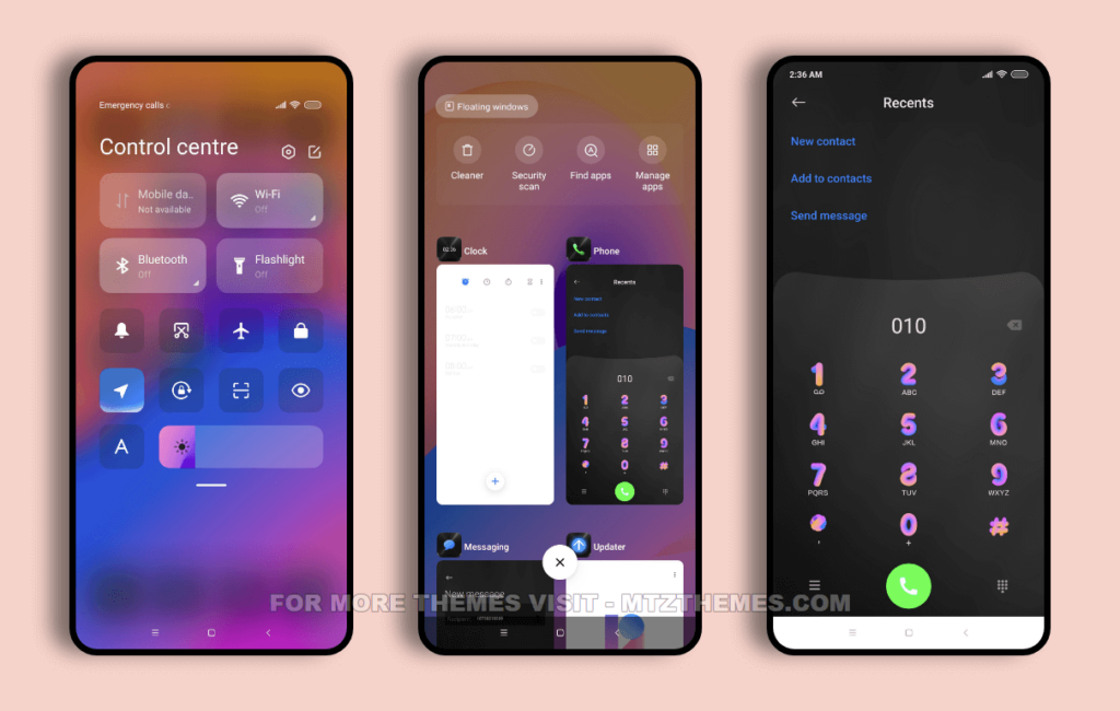 Fuse 3MDP MIUI Theme with Beautiful Lockscreen Clock Design - MTZ Themes