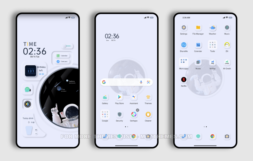 Future Explorer MIUI Theme for Xiaomi Redmi Devices - MTZ Themes