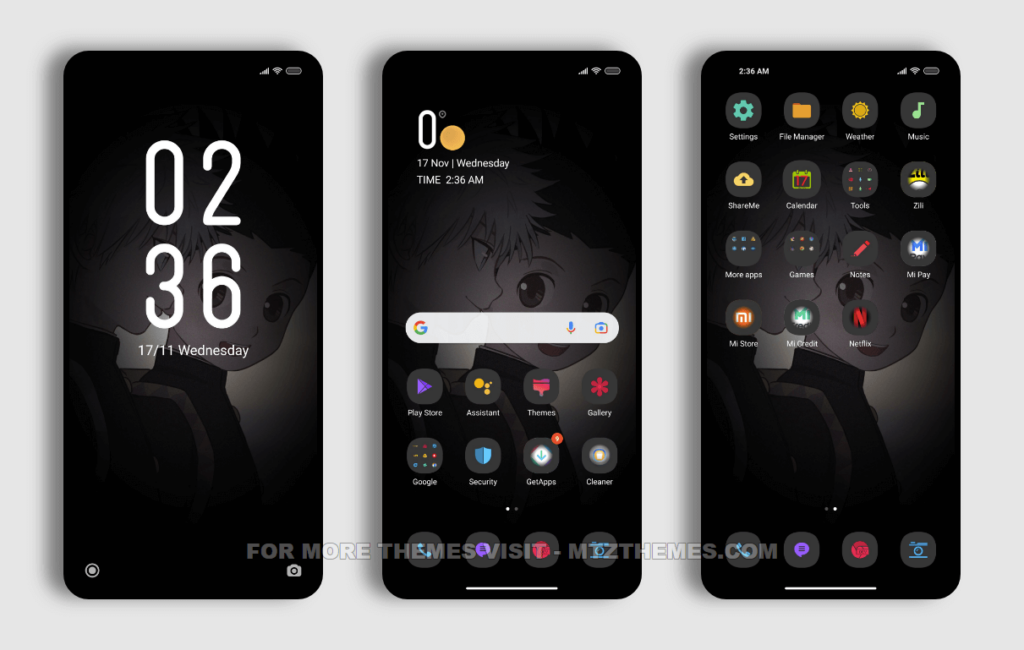 Hunter x Hunter MIUI Theme with Dark Mode for Xiaomi Redmi Devices ...