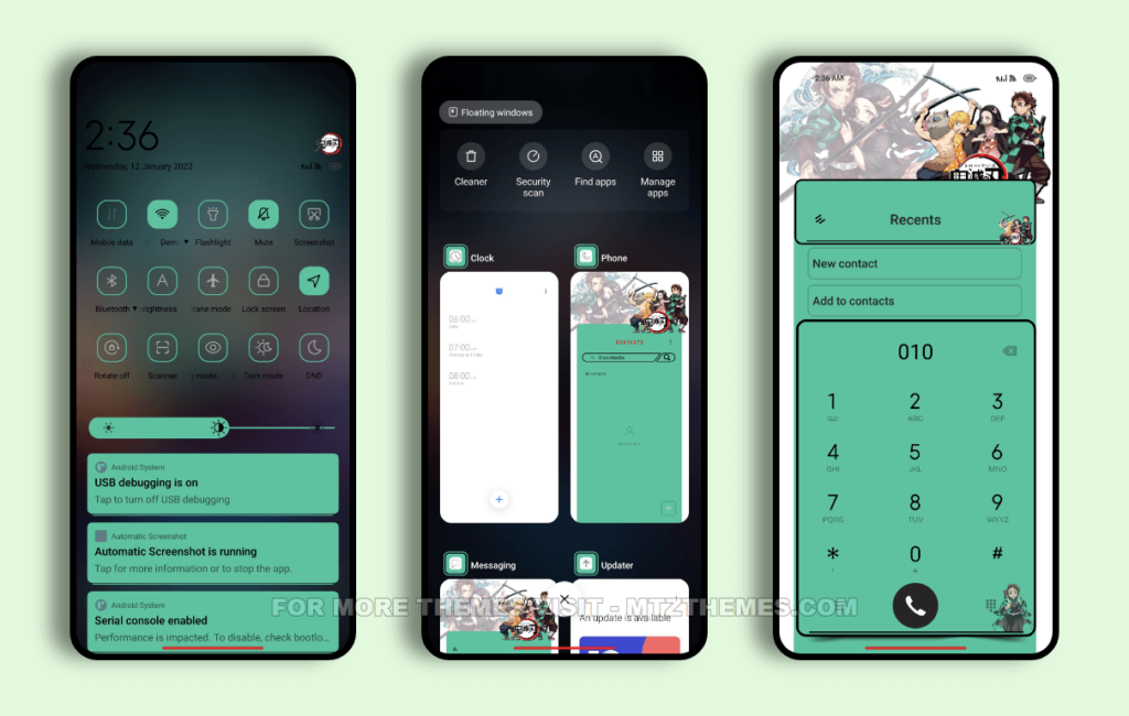 Kimetsu No Yaiba MIUI Theme for Xiaomi Redmi Devices - MTZ Themes
