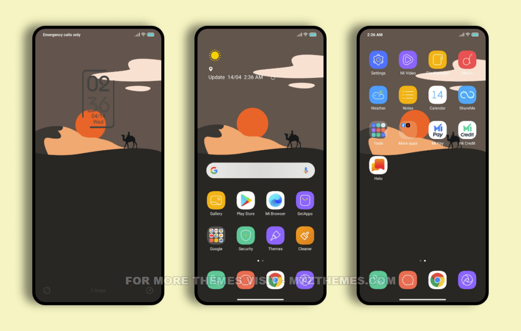 LINE UI MIUI Theme with Lots of Customization Options - MTZ Themes