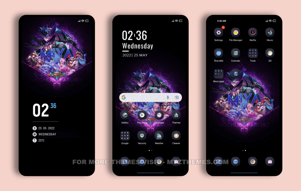MIYA V 12.5 MIUI Theme with Beautiful Dark UI Design - MTZ Themes