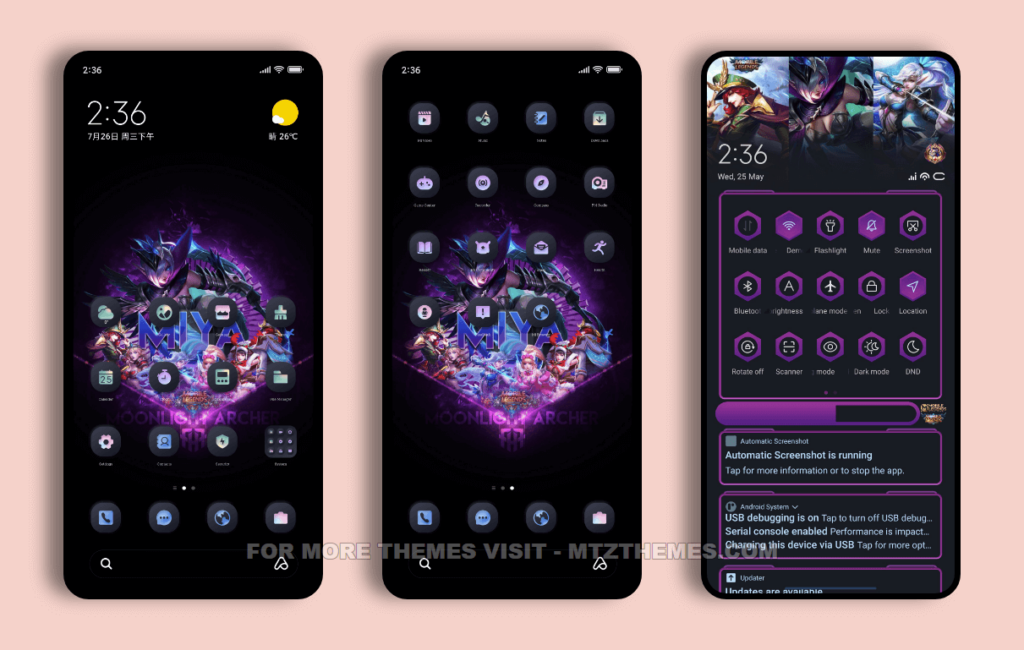 MIYA V 12.5 MIUI Theme with Beautiful Dark UI Design - MTZ Themes