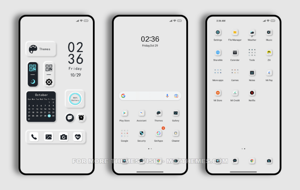 New Mimetic Simple MIUI Theme for Xiaomi Redmi Devices - MTZ Themes