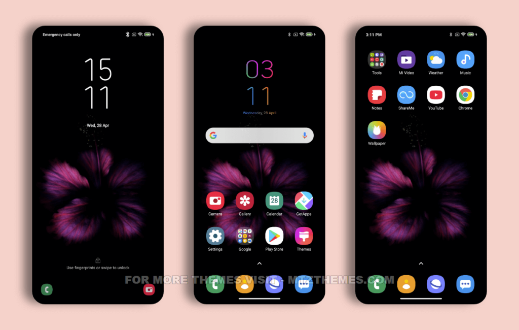 ONE UI CENTER MIUI Theme for Xiaomi Redmi Devices - MTZ Themes