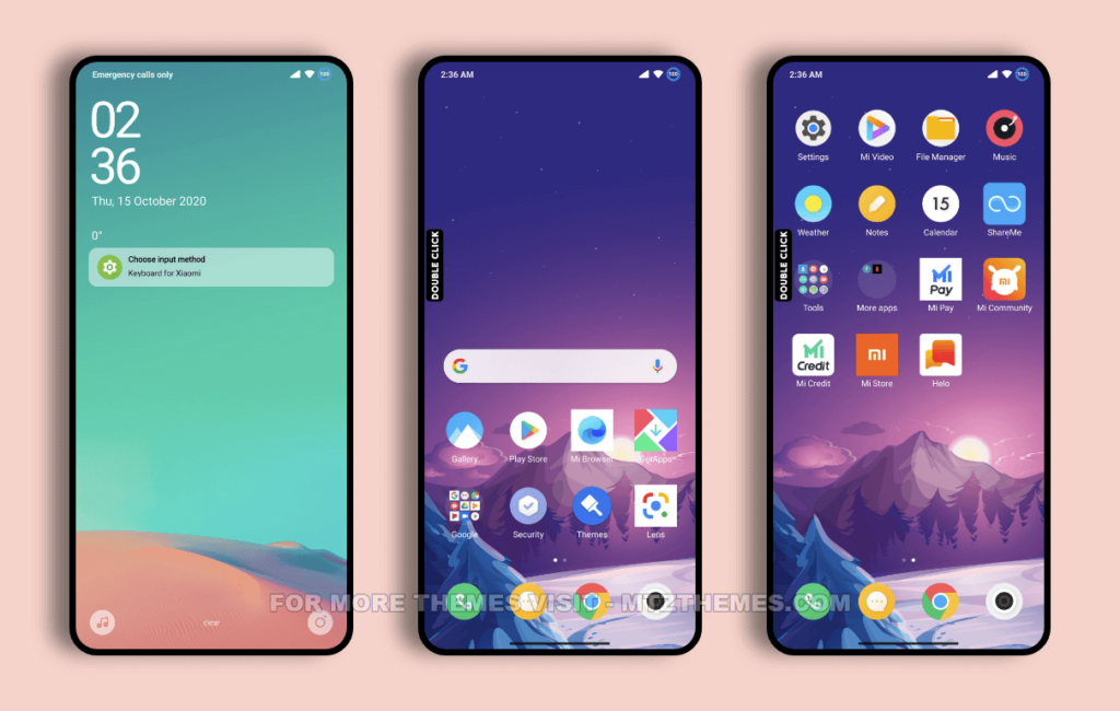 Perience MIUI Theme with Round Icons and Changeable Wallpapers - MTZ Themes