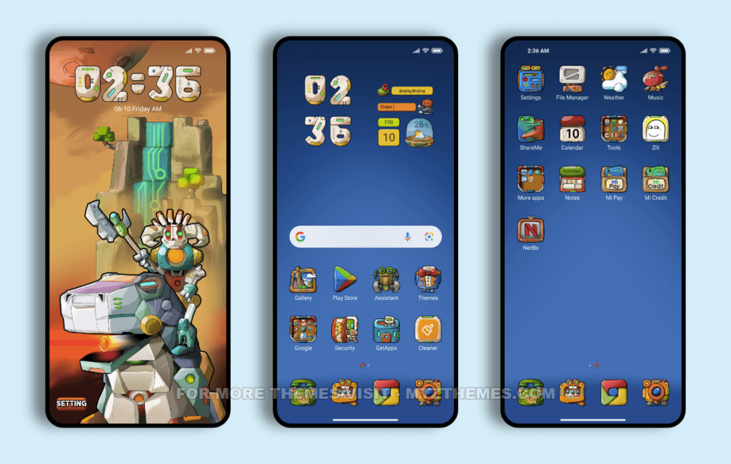 Prehistoric AI MIUI Theme for Xiaomi Redmi Phones - MTZ Themes