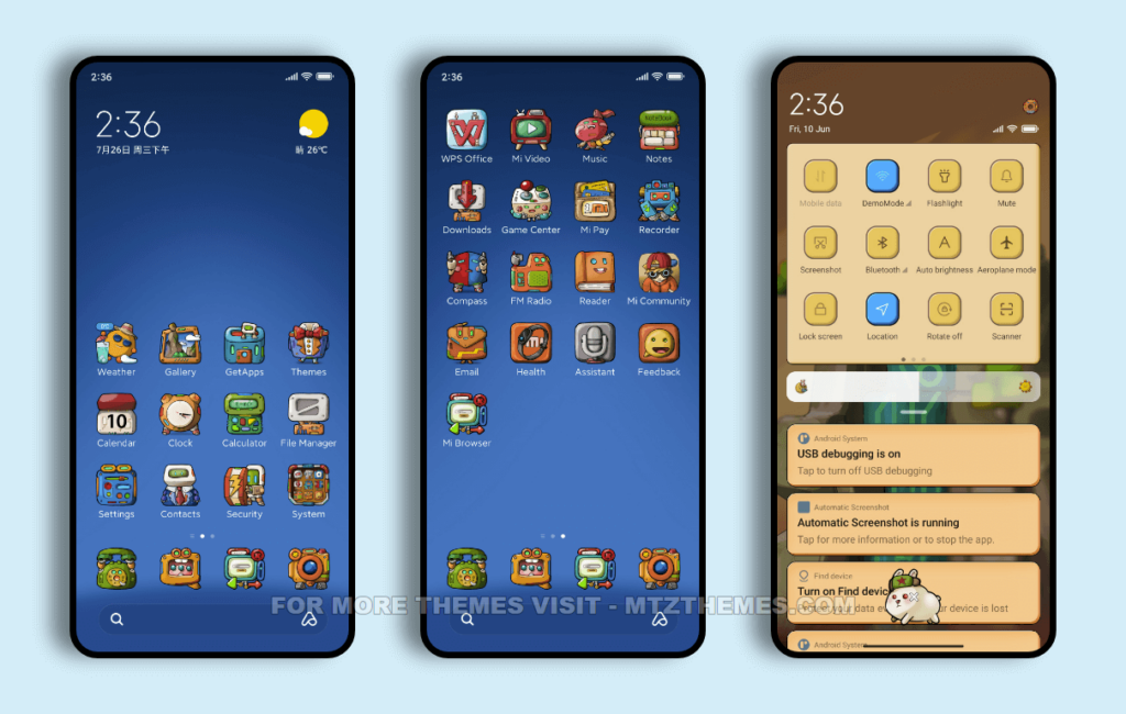Prehistoric AI MIUI Theme for Xiaomi Redmi Phones - MTZ Themes