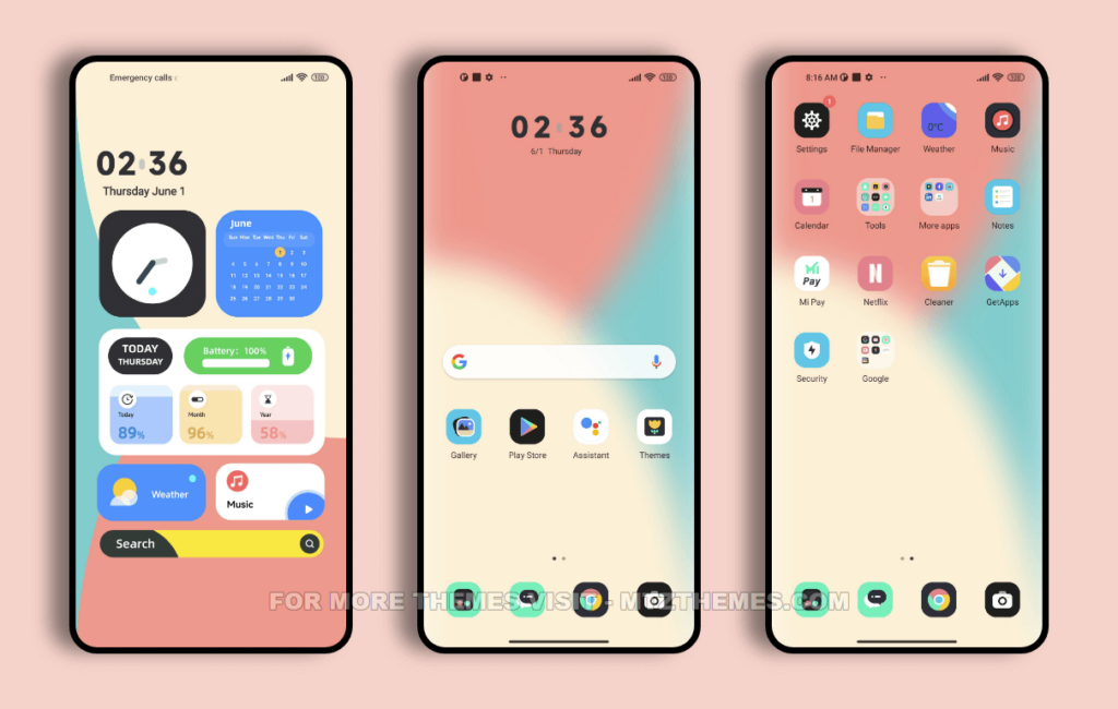 Retro Pink MIUI Theme for Xiaomi Redmi Phones - MTZ Themes