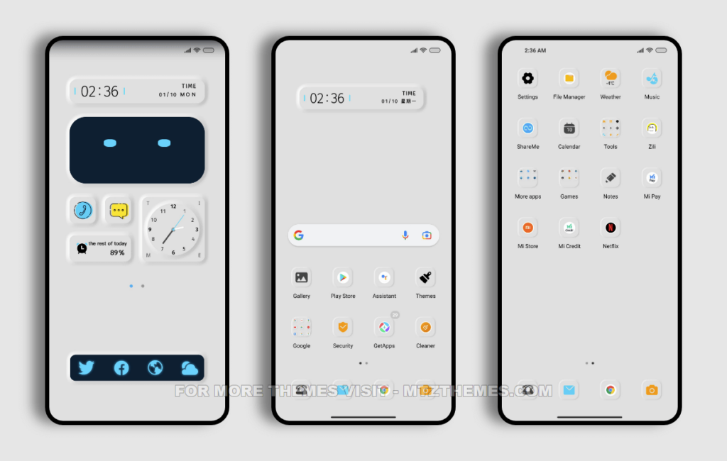 Robot Mimicry MIUI Theme with Dual Lockscreen Style - MTZ Themes
