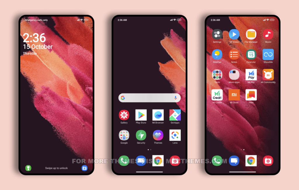 Samsung S21 MIUI Theme | Best Samsung One UI Theme for Xiaomi Phones ...