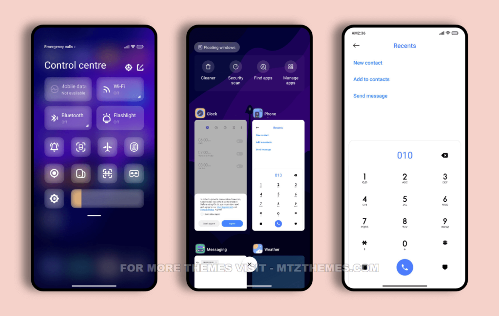 Space Time MIUI Theme with Cool Lockscreen and UI Design - MTZ Themes