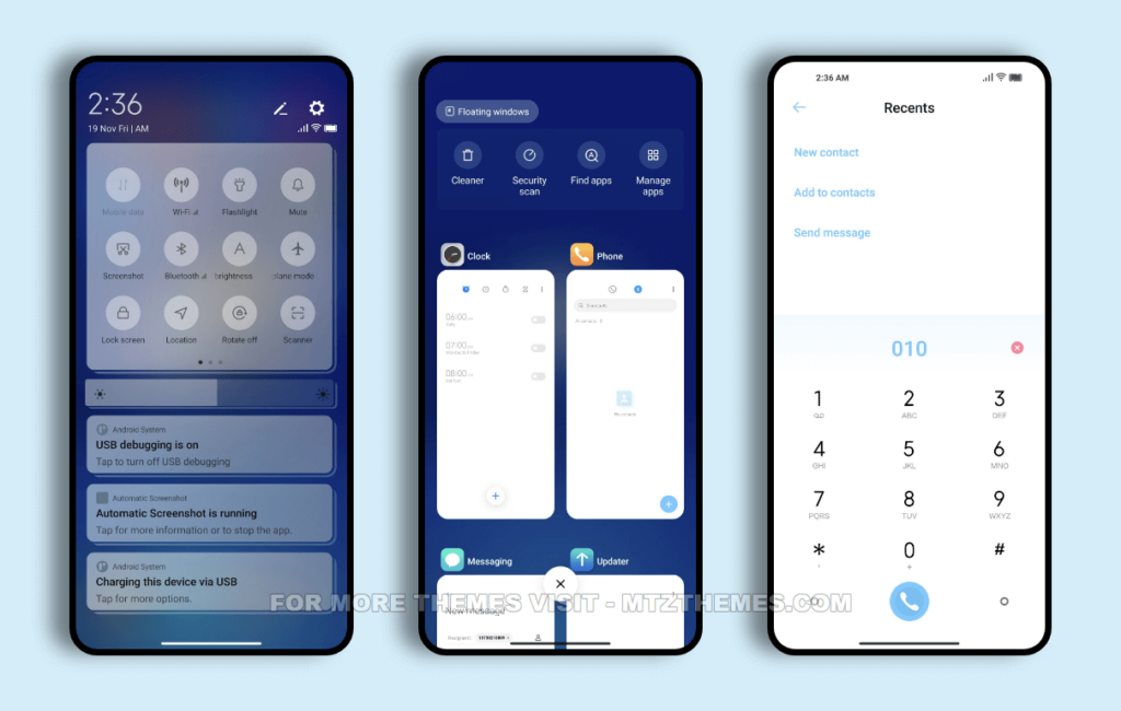 Sparkle UI MIUI Theme with Beautiful 3 Way Lockscreen Design - MTZ Themes