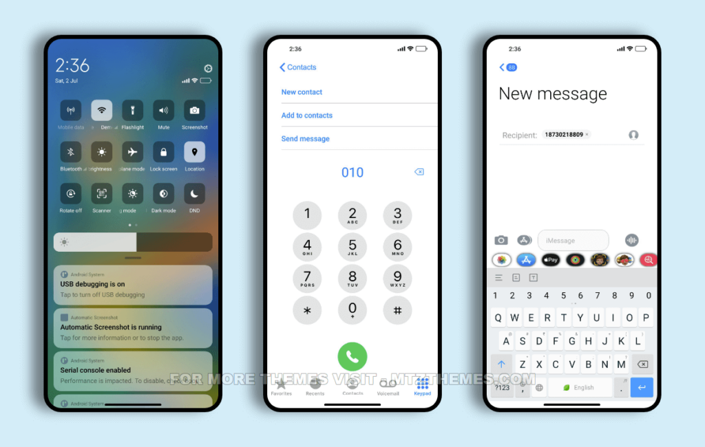 iOS 16 MIUI Theme with iOS Features for Xiaomi Redmi Phones - MTZ Themes