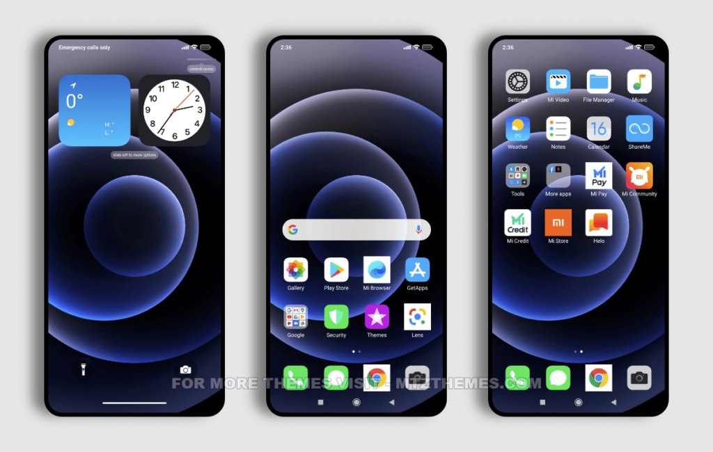 iOS UI MIUI Theme | Amazing iOS 14 Theme for MIUI 12 Devices - MTZ Themes