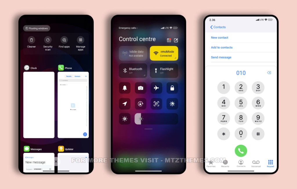 iPhone XR iOS Style MIUI Theme for Xiaomi Redmi Phones - MTZ Themes