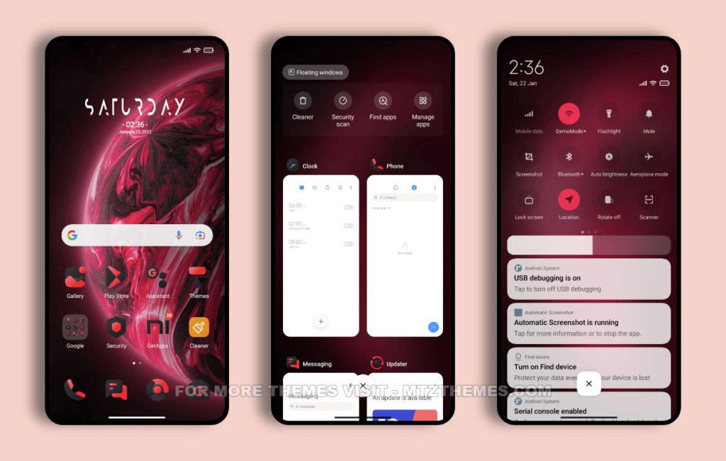 Lux Red MIUI Theme with Red Dark Icons for Xiaomi Redmi Devices - MTZ ...